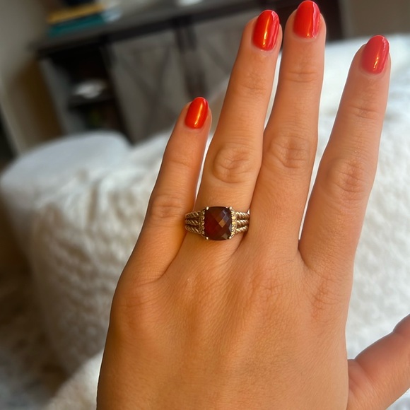 David Yurman | Jewelry | David Yurman Garnet Ring Size 5 | Poshmark
